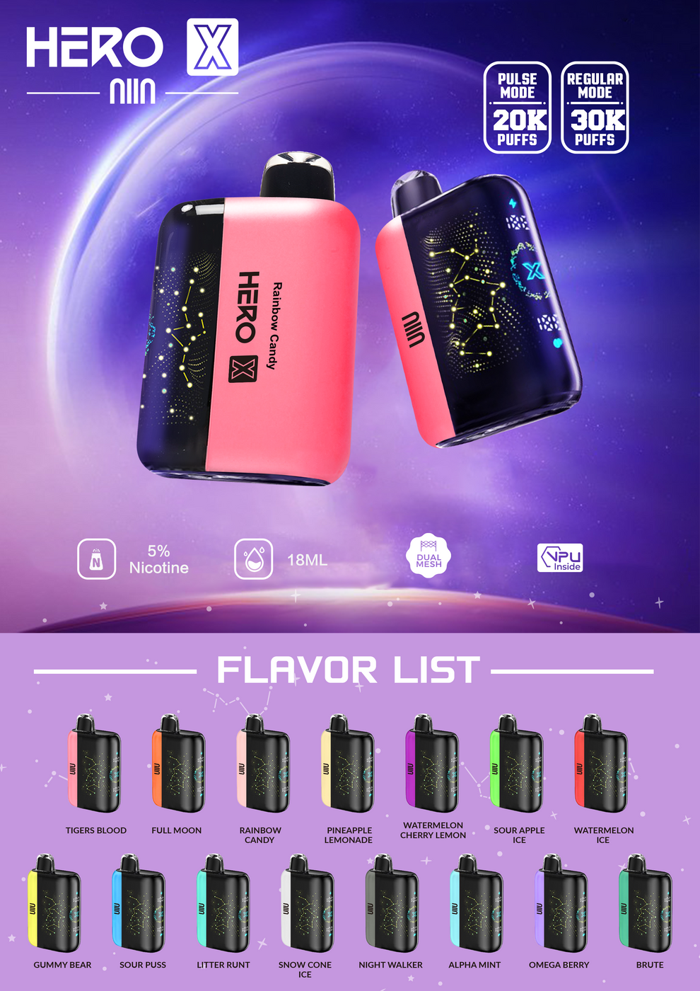 HERO X - 30K Puff Disposable – V Hatch Services