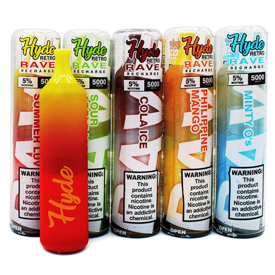 Hyde Retro Rave Recharge 5000 Puffs - Hyde Retro Rave Flavors – VH services
